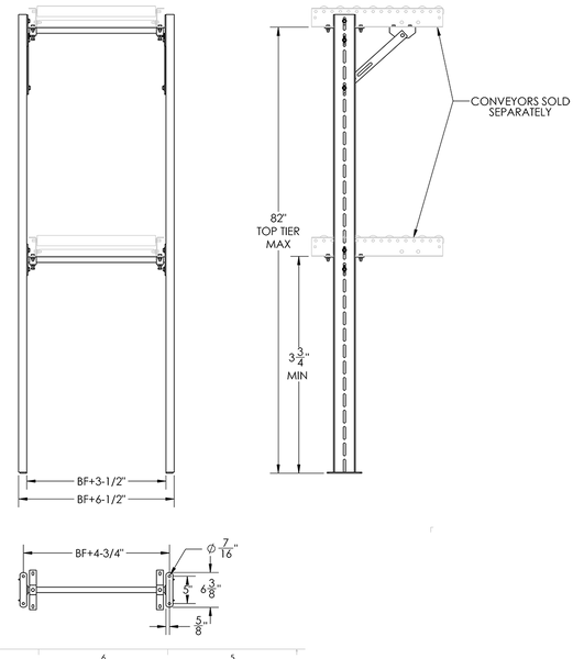 Conveyor Multitier Support HMT82B50 – Ashland Conveyor